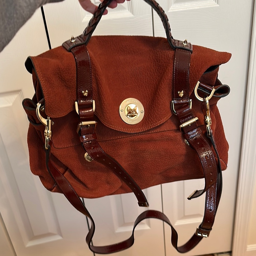 Mulberry Alexa Bag - Rust And Gold Leather Satchel Wi… - Gem